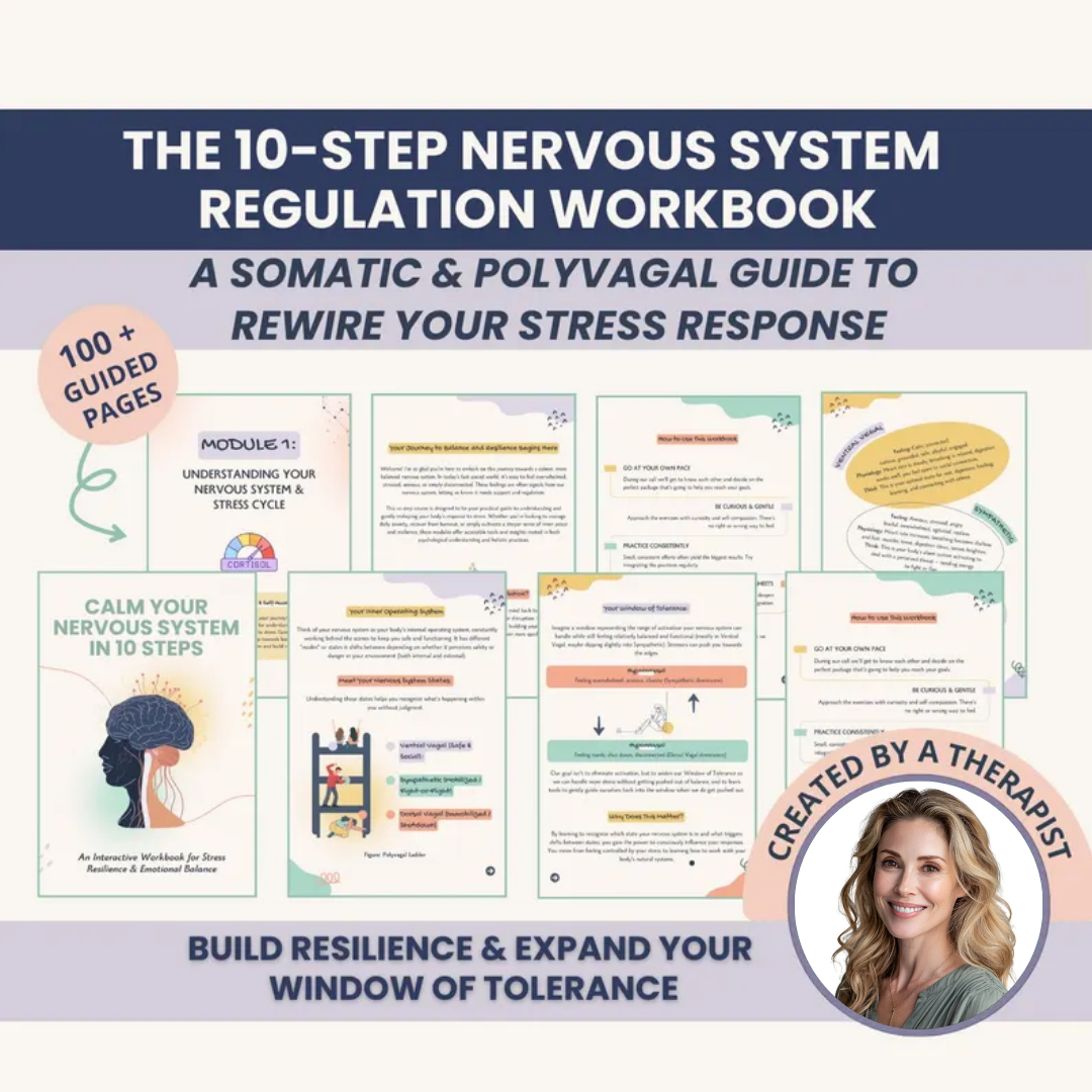 Nervous System Regulation Workbook, Polyvagal Theory, Somatic Exercise ...